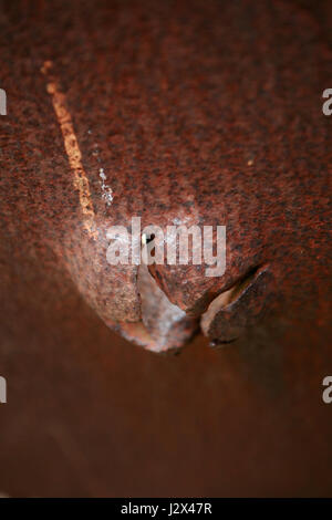 Armour piercing shell penetration Stock Photo - Alamy