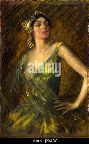 Ruth St. Denis, an influential modern dancer, is captured in a Greek ...