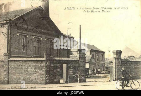 Anzin - Fosse Saint Louis et terril de la Bleuse Borne Stock Photo - Alamy