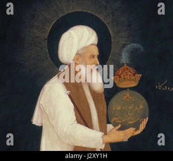 This 17th-century painting by Bichitr, attributed to India, shows a ...