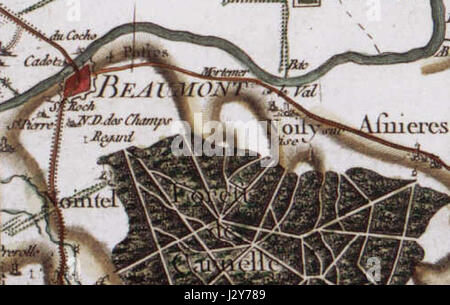 The Carte de Cassini is a detailed French map series, and the map of ...