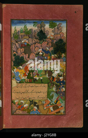 'Babur's Defeat of the Afghans at Jagdalek Pass' is a historical battle ...