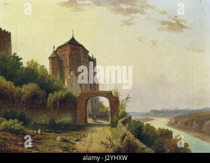 Burg Rheineck 19 Jh Stock Photo - Alamy