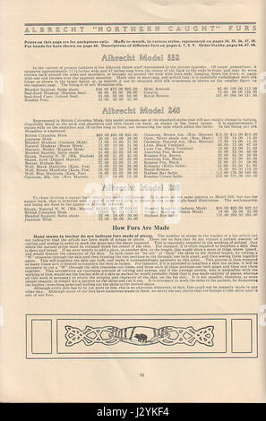 This book, *Albrecht's Fur Facts & Fashion* from 1912-13, provides a ...