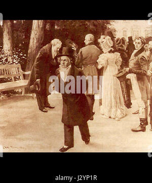 Beethoven and Goethe 1812 Stock Photo - Alamy