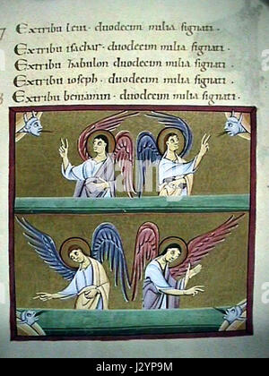 This illuminated manuscript from the Bamberg Apocalypse Folio ...