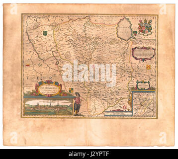 A map created by Blaeu in 1645, depicting the Archiepiscopatus Trevirensis, an ecclesiastical ...