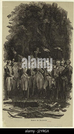 The burial of Braddock , War casualties, Military officers, Funeral ...