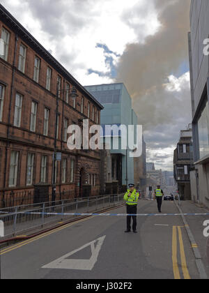 GSA Glasgow School of Art fire that destroyed the old building Stock ...