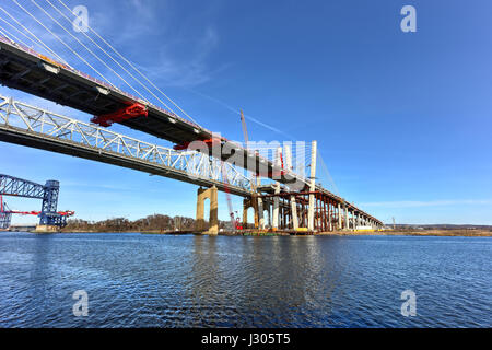 New Bridge Over the Elizabeth River. Original caption: New bridge under ...