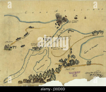 Barradas Expedition map Stock Photo - Alamy