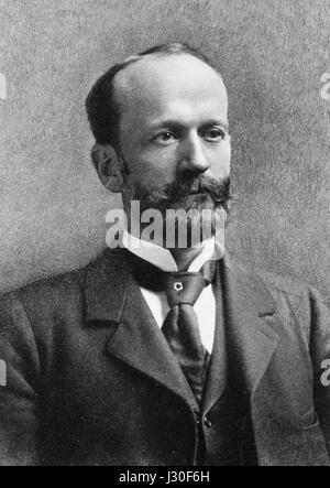 A historic photograph of Charles Doolittle Walcott and his family at ...