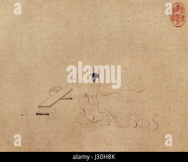 This artwork, a Song Dynasty copy of the Admonitions Scroll, depicts a ...