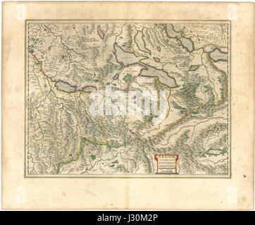 This map by Blaeu from 1645 details the region of Moravia, which was a ...