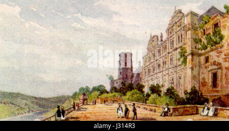 Altan Glockenturm Friedrichsbau Heidelberger Schloss von Louis ...