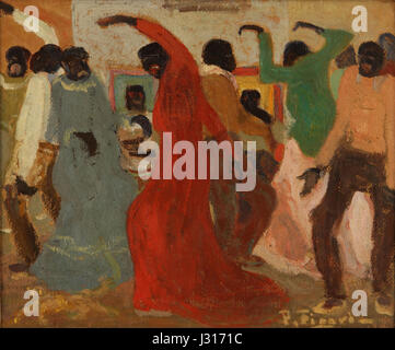 *Candombe o Candombe de carnaval* by Pedro Figari captures the vibrant ...