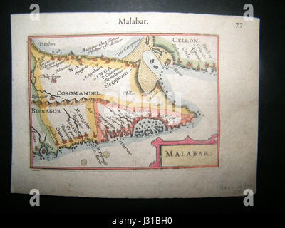 Map of the Malabar coast Stock Photo - Alamy