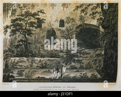Castalian Spring at Delphi Clarke Edward Daniel 1816 Stock Photo - Alamy