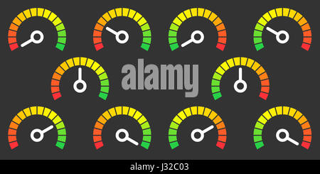 Meter gauge element signs symbols icons infographic illustration Stock ...
