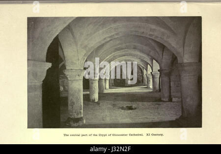 Central part of the crypt of Gloucester Cathedral Stock Photo - Alamy