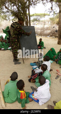 AMISOM KDF officers during a three-day medical camp for residents of ...