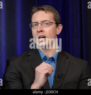 Astronomer Michael Gillon from the University of Liege presents ...