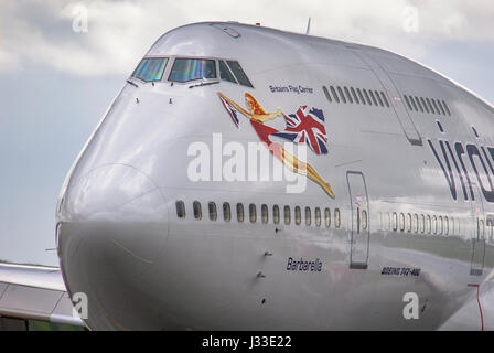 Virgin Atlantic Jumbojet Barbarella Stock Photo - Alamy