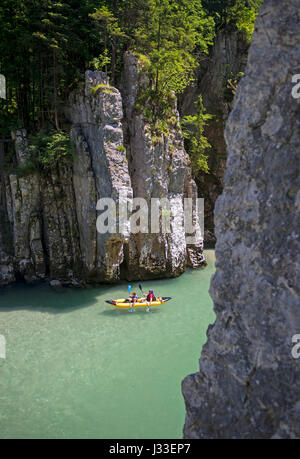 Through the Duck Hole Canyon, Koessen, Tirol, Austria, Tyrolio Ache ...