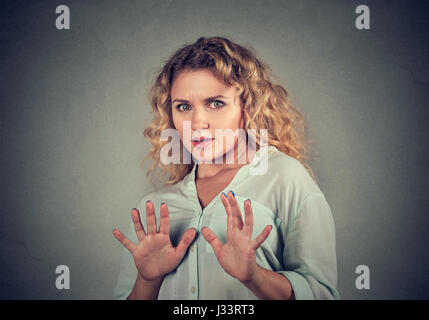 Startled Girl Student Stock Photo - Alamy