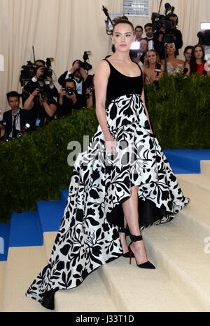 Daisy Ridley attending The Metropolitan Museum of Art Costume Institute ...