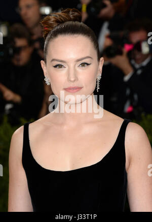 Daisy Ridley attending The Metropolitan Museum of Art Costume Institute ...