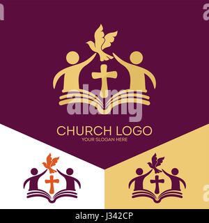 god is faithful. Christian symbols. bible and palm branches. Palm ...