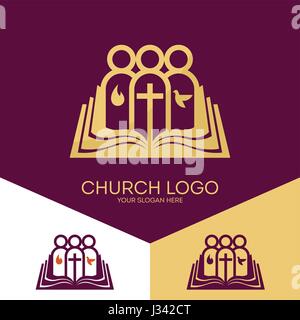 god is faithful. Christian symbols. bible and palm branches. Palm ...