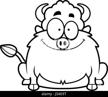 A cartoon illustration of a bison smiling Stock Vector Image & Art - Alamy