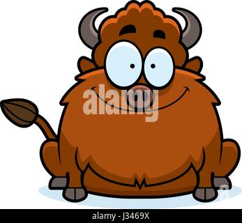 A cartoon illustration of a bison smiling Stock Vector Image & Art - Alamy