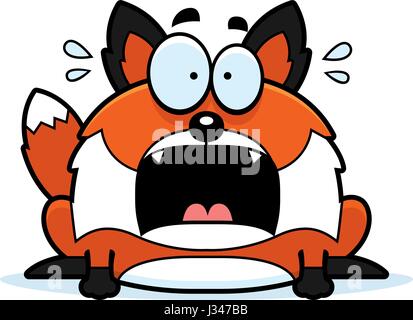 A cartoon illustration of a fox looking scared Stock Vector Image & Art ...