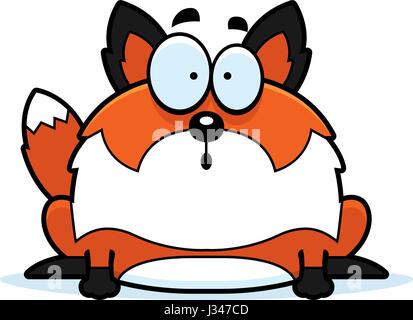 A cartoon illustration of a fox looking scared Stock Vector Image & Art ...
