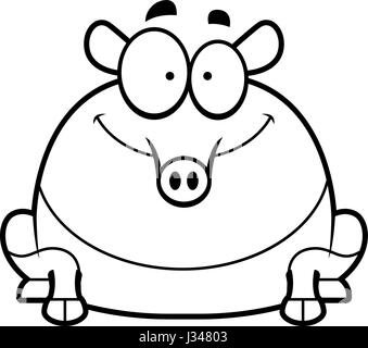 A cartoon illustration of a tapir smiling Stock Vector Image & Art - Alamy