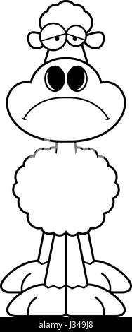 A cartoon illustration of a sheep looking sad Stock Vector Image & Art ...