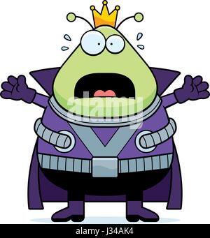 A cartoon illustration of a king looking scared Stock Vector Image ...