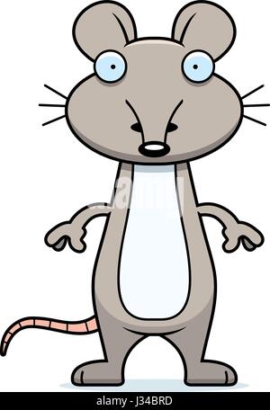 A cartoon illustration of a mouse looking surprised Stock Vector Image ...