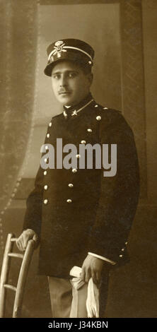 Portrait of an Army officer with moustache, Italy 1911 Stock Photo - Alamy