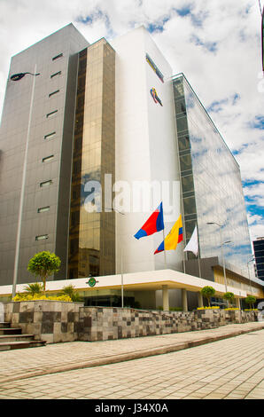 QUITO, ECUADOR- APRIL 26, 2017: New beautiful building government ...