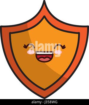 kawaii shield icon Stock Vector Image & Art - Alamy