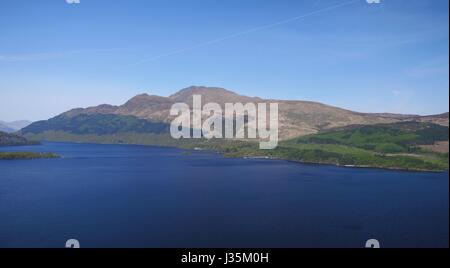 Luss Loch Lomomd Stirlingshire 3 May 2017. Bright spring sunshine over ...