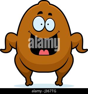 A cartoon illustration of a Thanksgiving turkey looking sick Stock ...