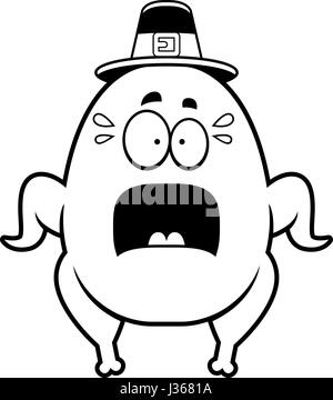 A cartoon illustration of a pilgrim looking scared Stock Vector Image ...