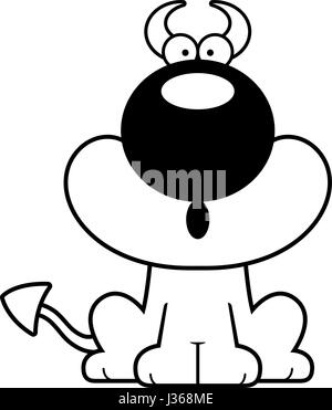 A cartoon illustration of a devil looking surprised Stock Vector Image ...
