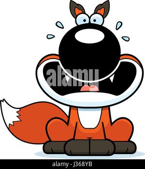 A cartoon illustration of a fox looking scared Stock Vector Image & Art ...