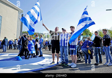 Bristol City fans before the Sky Bet Championship match at The Den ...